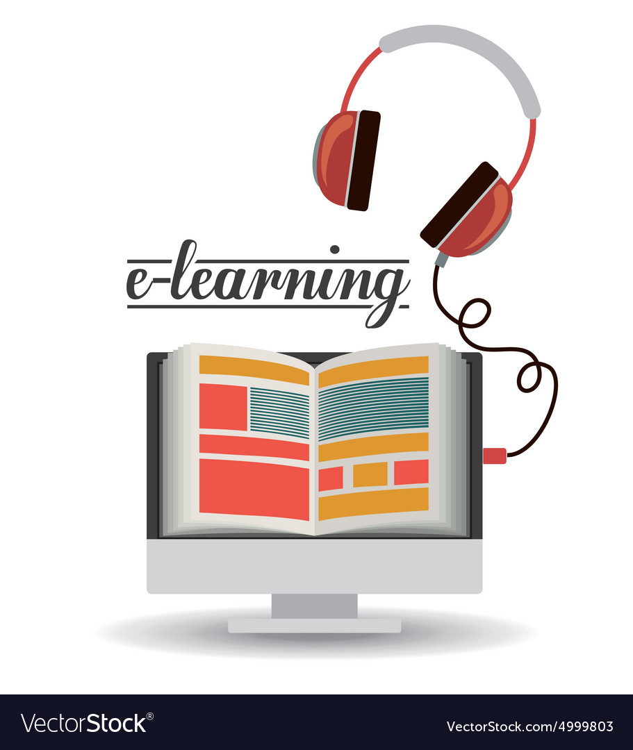 E-learning design Royalty Free Vector Image - VectorStock