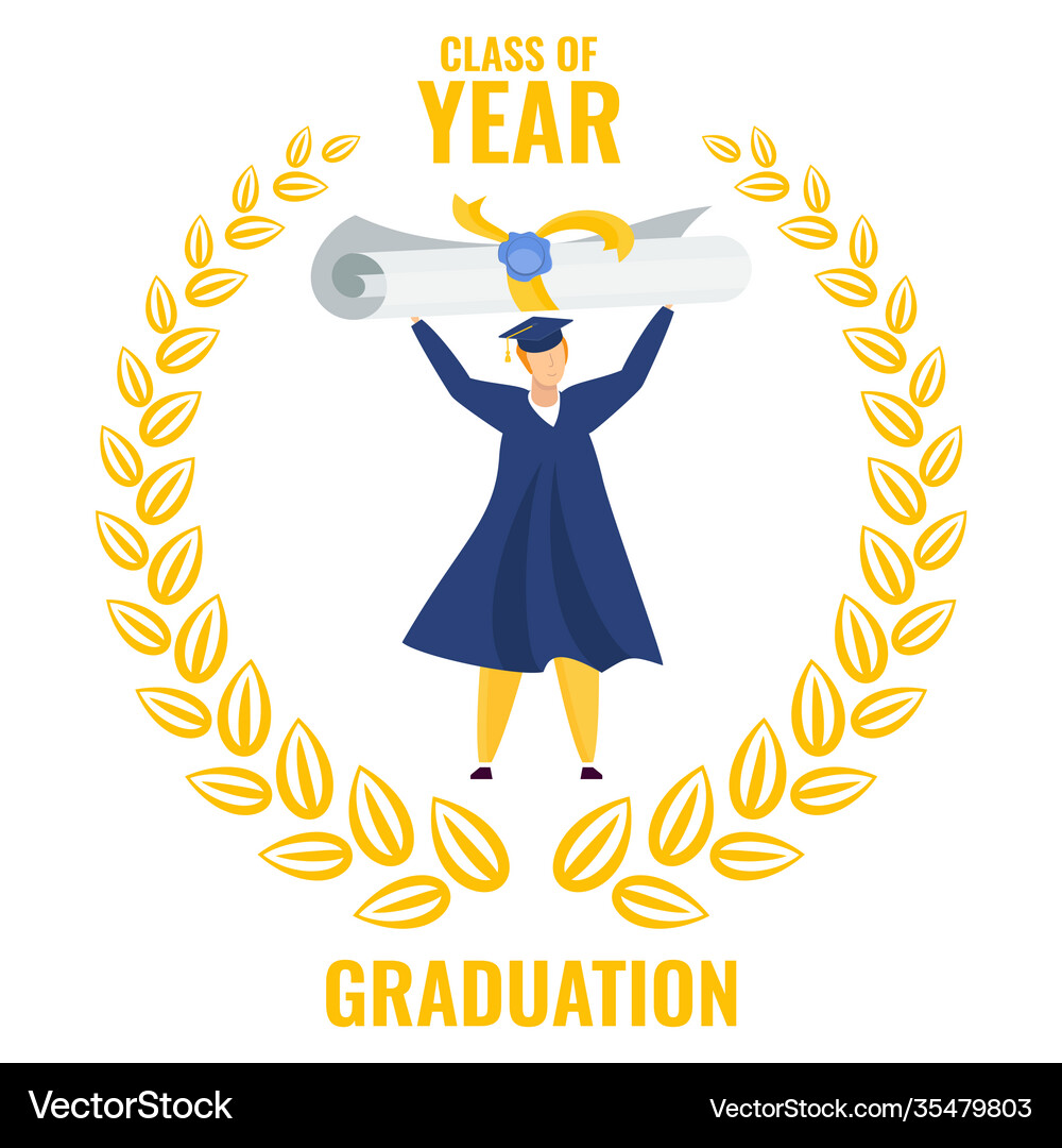 Graduation students group fun people boys Vector Image