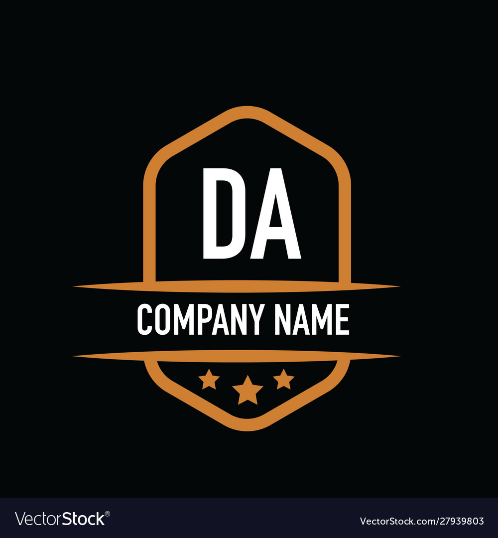 Initial letter da vintage logo concept graphic Vector Image Initial letter da vintage logo concept graphic Vector Image