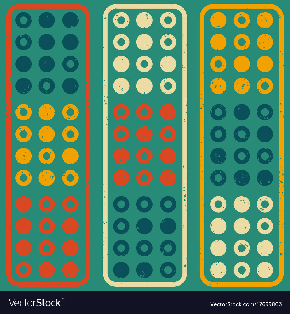 Simple geometric points pattern Royalty Free Vector Image