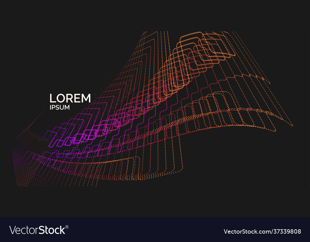 Abstract background with dynamic shapes Royalty Free Vector