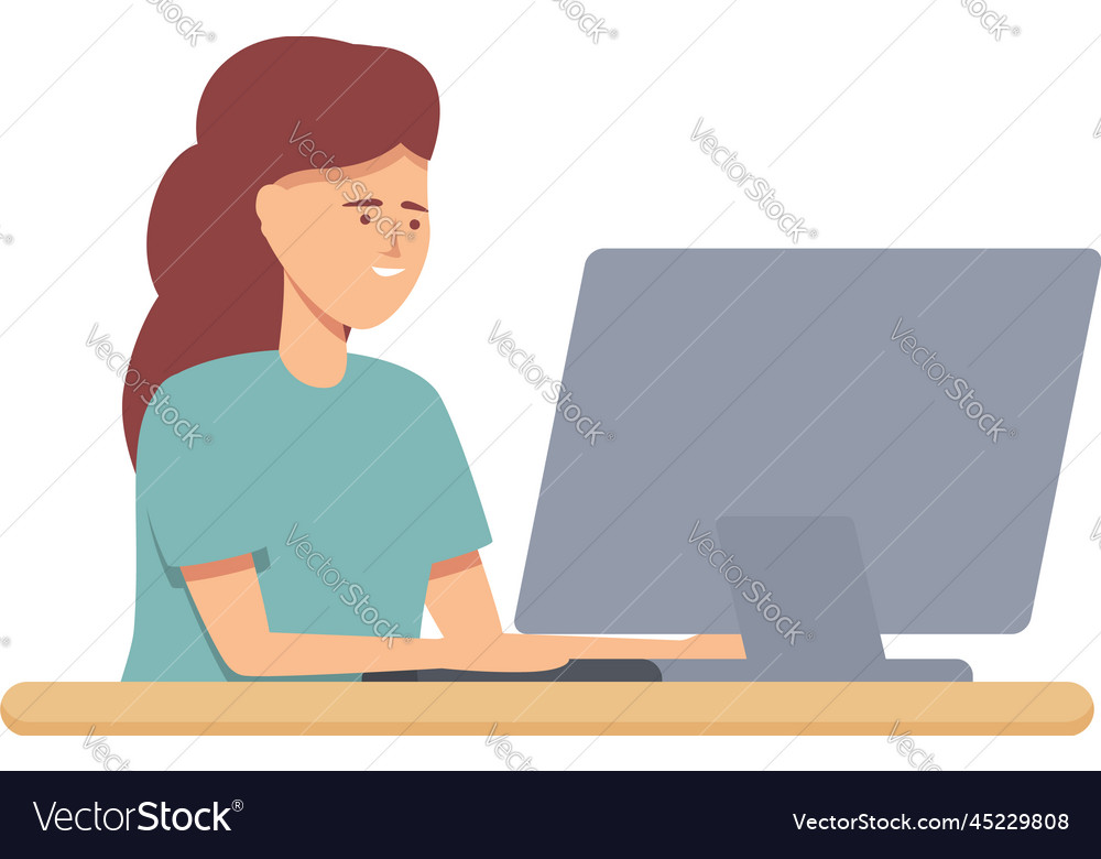 Computer programming icon cartoon Royalty Free Vector Image