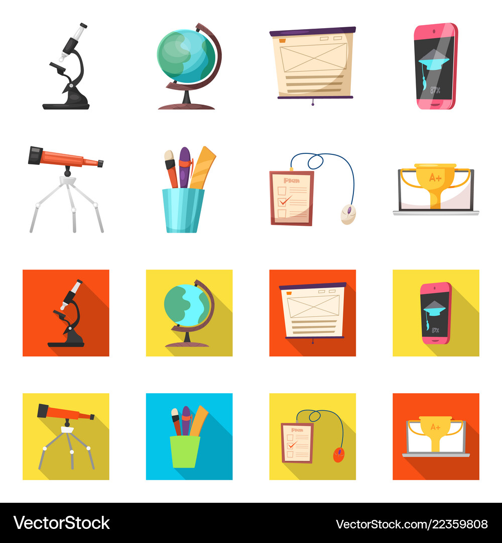 Isolated object of education and learning logo Vector Image