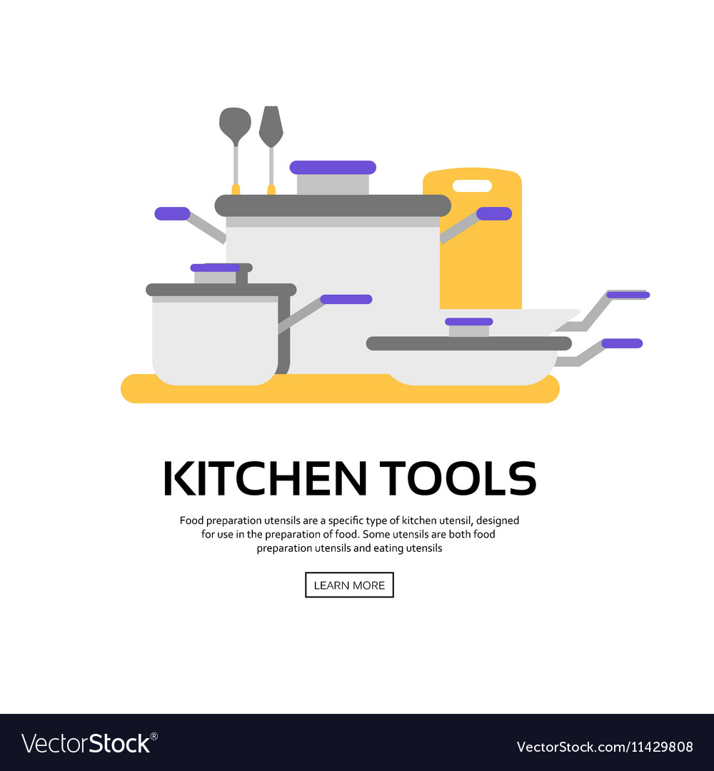 Kitchen tools collection Royalty Free Vector Image
