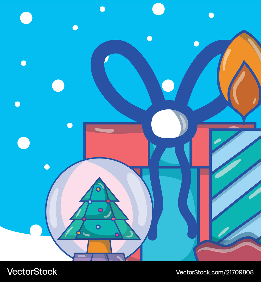 Merry christmas cartoons Royalty Free Vector Image
