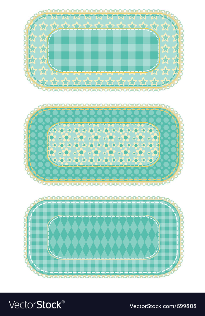 Patchwork set Royalty Free Vector Image - VectorStock
