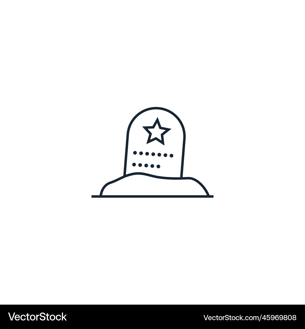 Soldier grave creative icon from war icons Vector Image