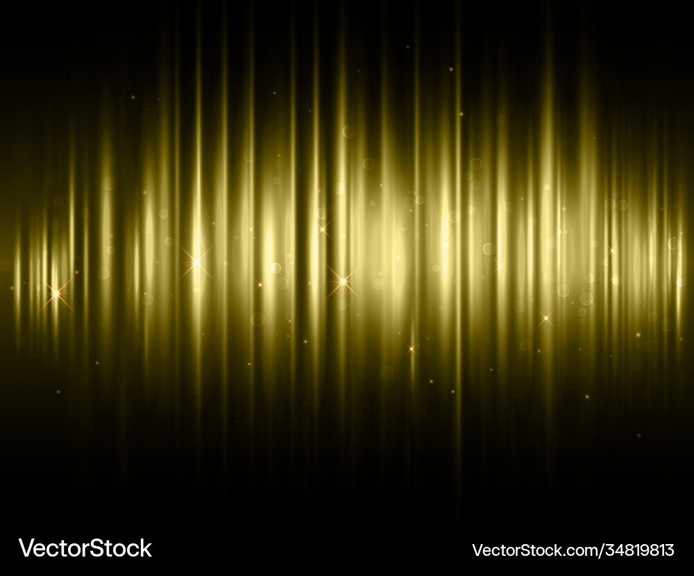 Gold glitter sparkling effect golden vibes Vector Image