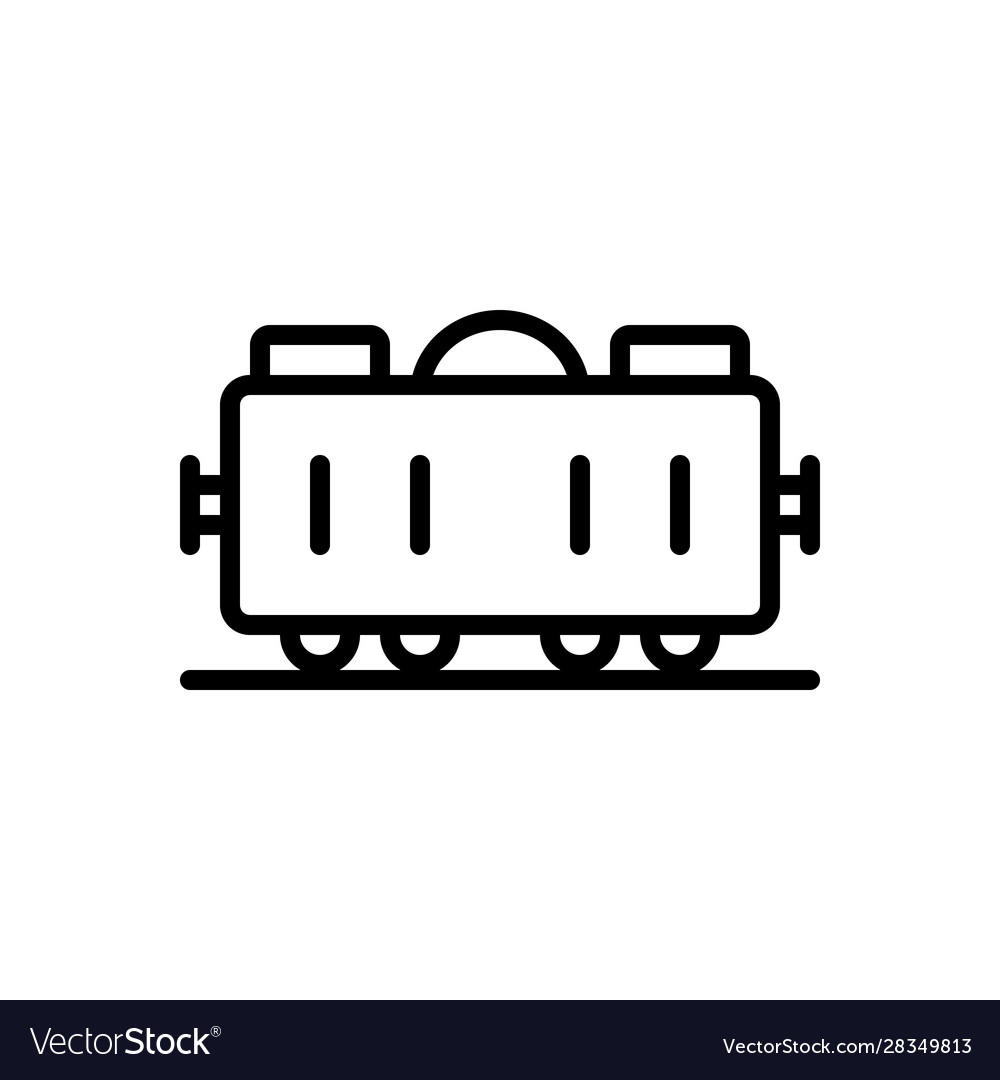 Goods train Royalty Free Vector Image - VectorStock