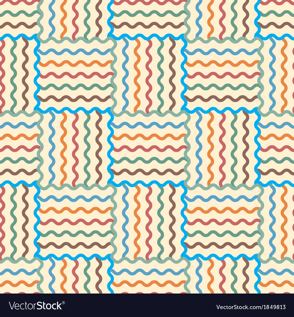 Seamless abstract waves pattern Royalty Free Vector Image