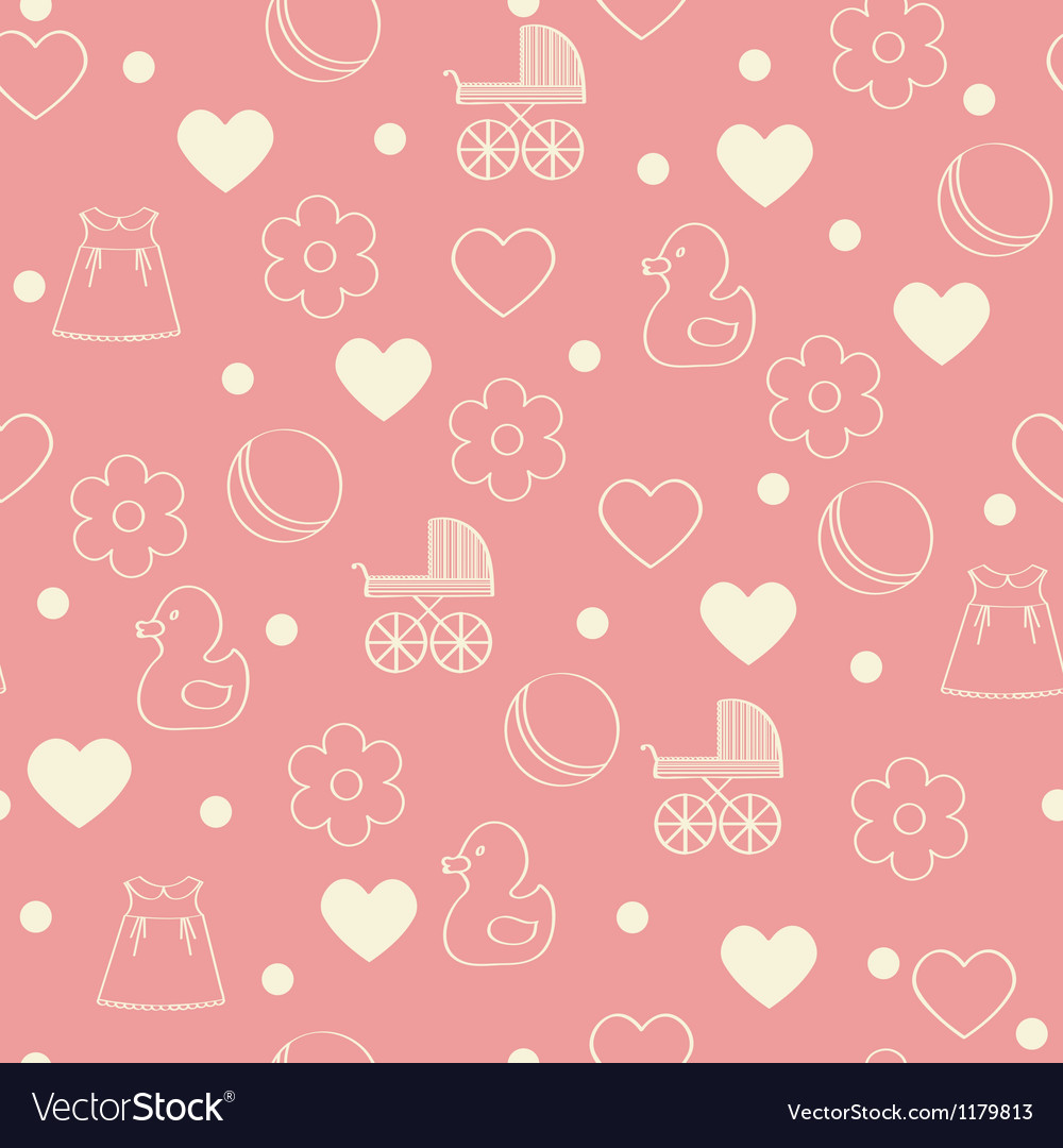 Seamless babackground Royalty Free Vector Image