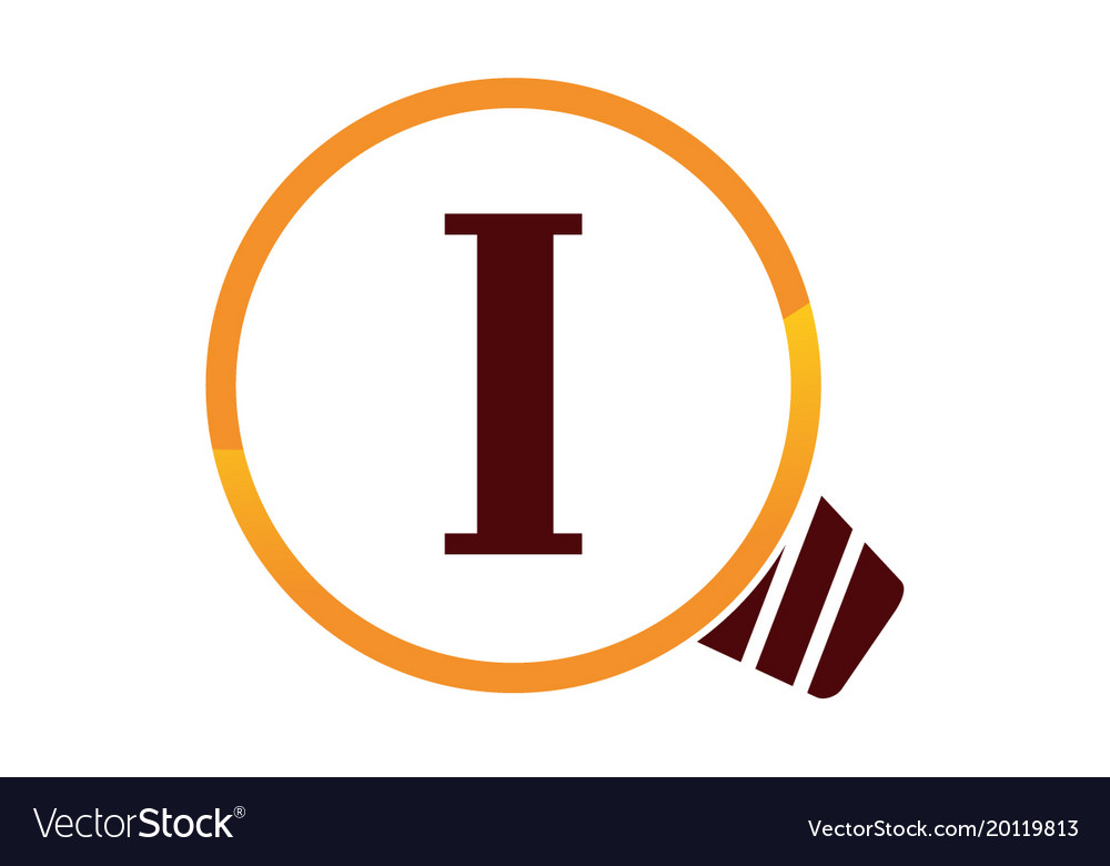 Smart solution letter i Royalty Free Vector Image