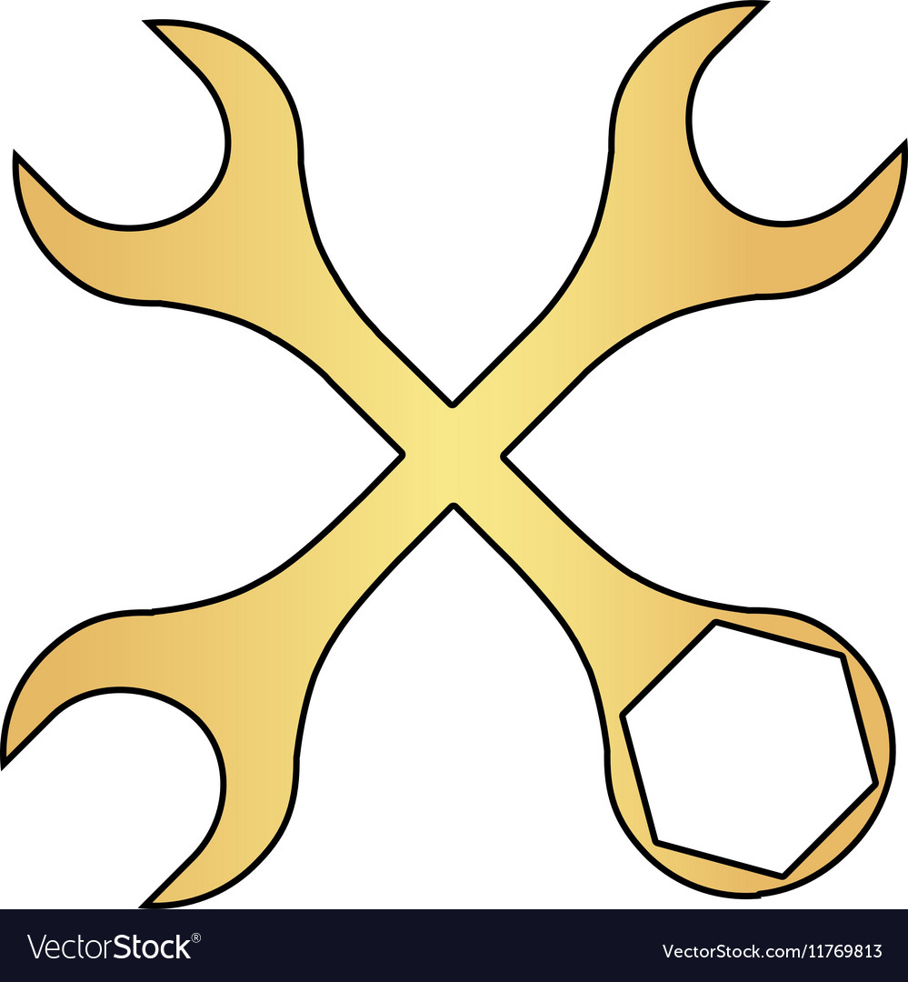 Tools computer symbol Royalty Free Vector Image