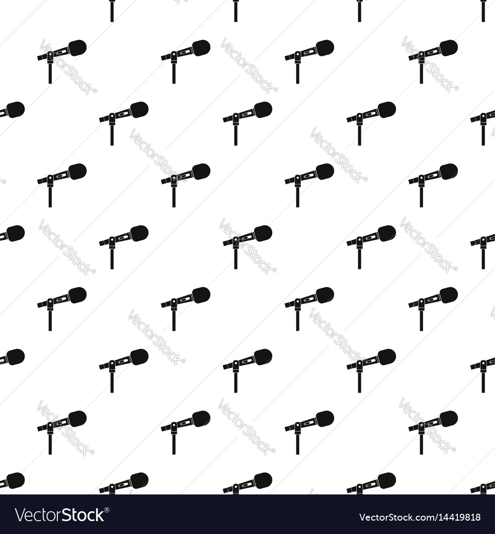 Microphone pattern Royalty Free Vector Image - VectorStock