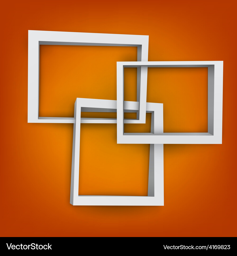 Abstract 3d with place Royalty Free Vector Image