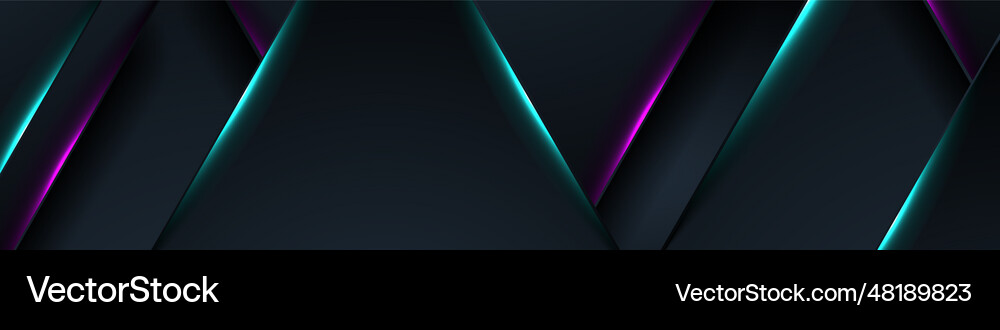 Blue and purple glowing neon abstract tech Vector Image