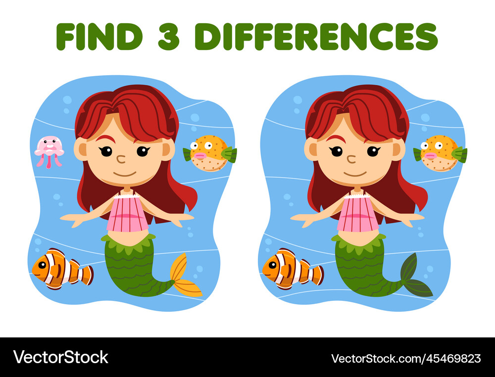 Education game for children find three Royalty Free Vector