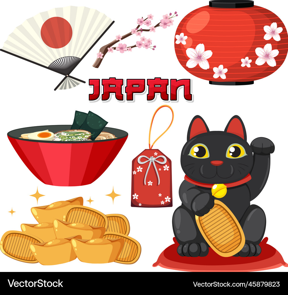 Japanese element nation tradition symbol Vector Image
