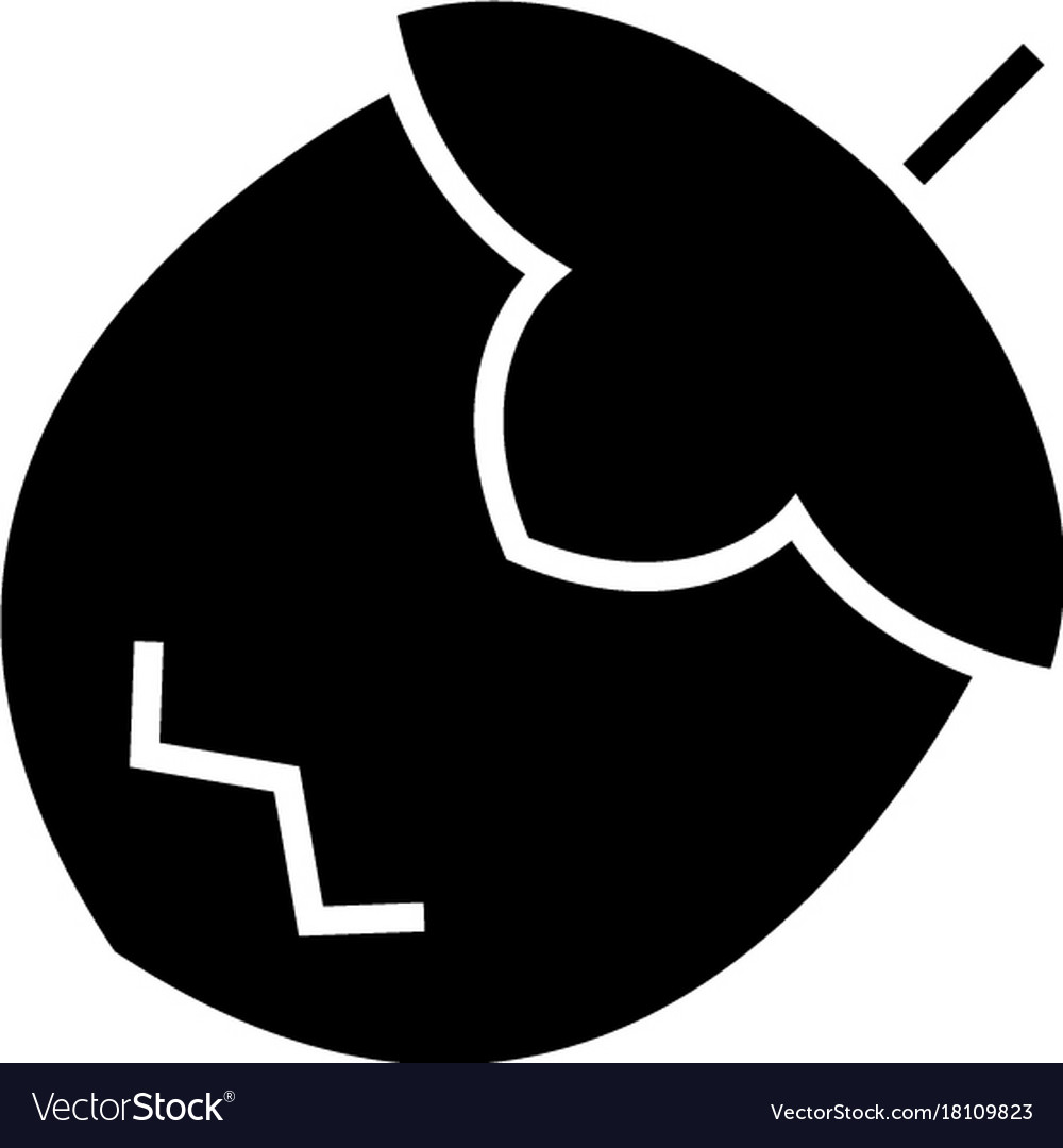 Nut icon black sign Royalty Free Vector Image - VectorStock Nut icon black sign Royalty Free Vector Image - VectorStock