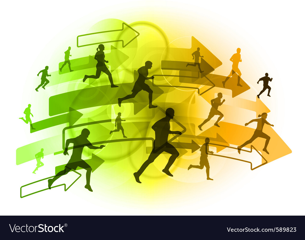 Runners Royalty Free Vector Image - VectorStock