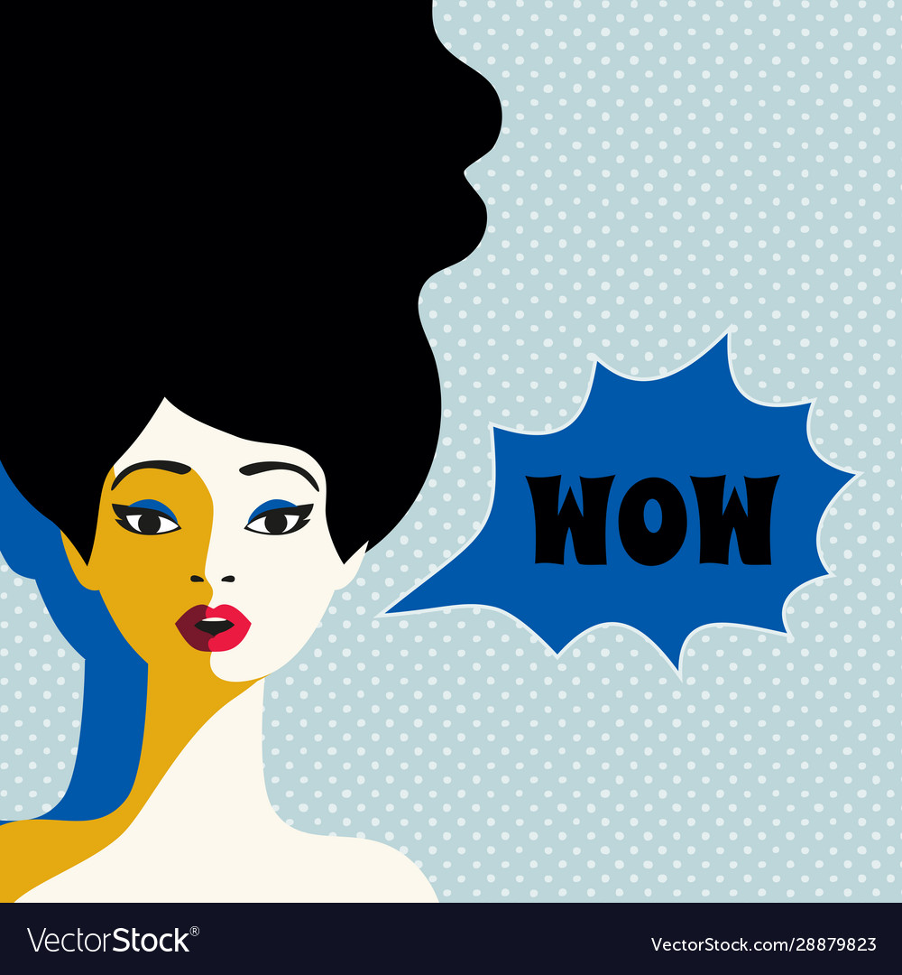 Wow expression Royalty Free Vector Image - VectorStock