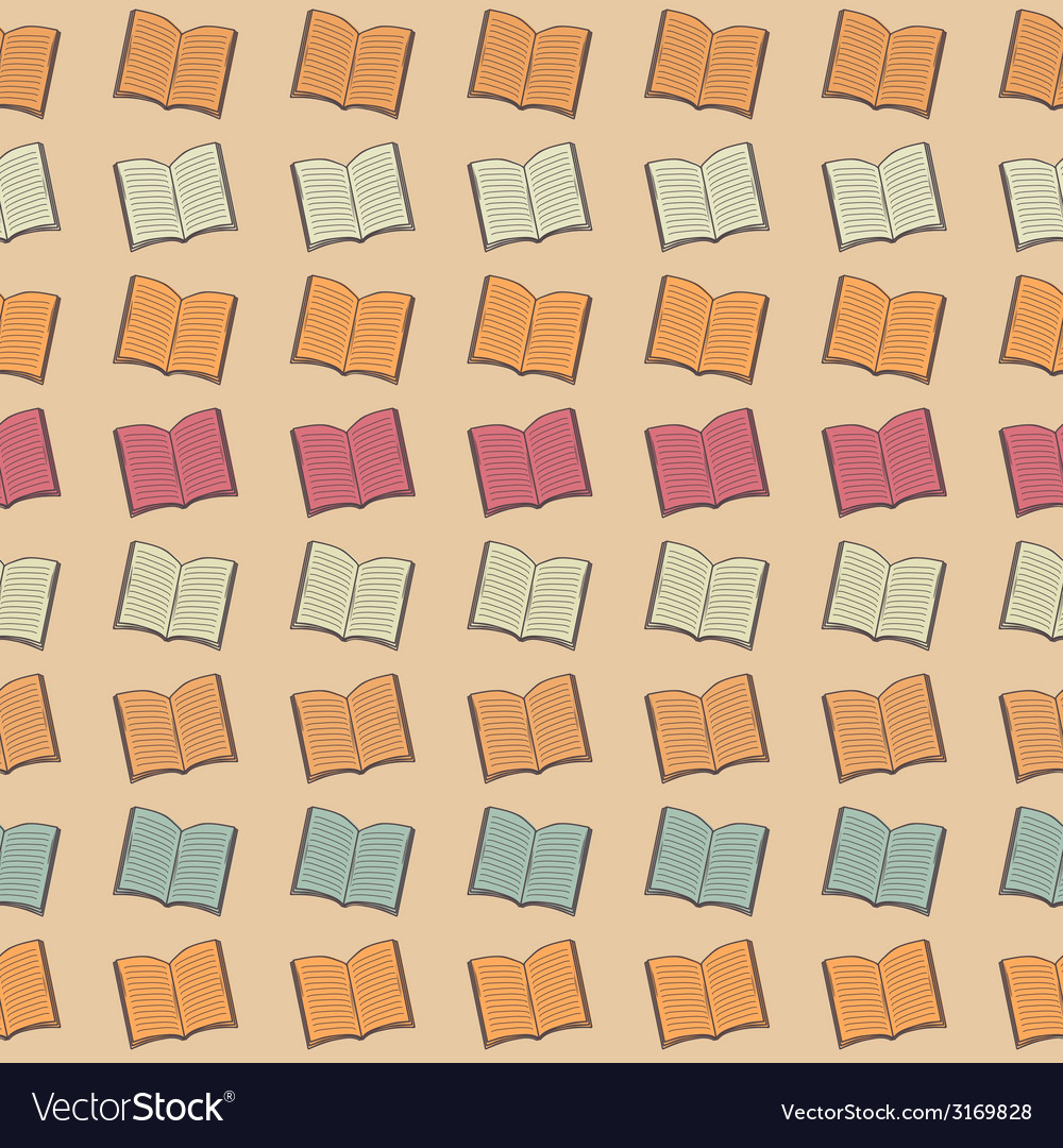 Book pattern Royalty Free Vector Image - VectorStock
