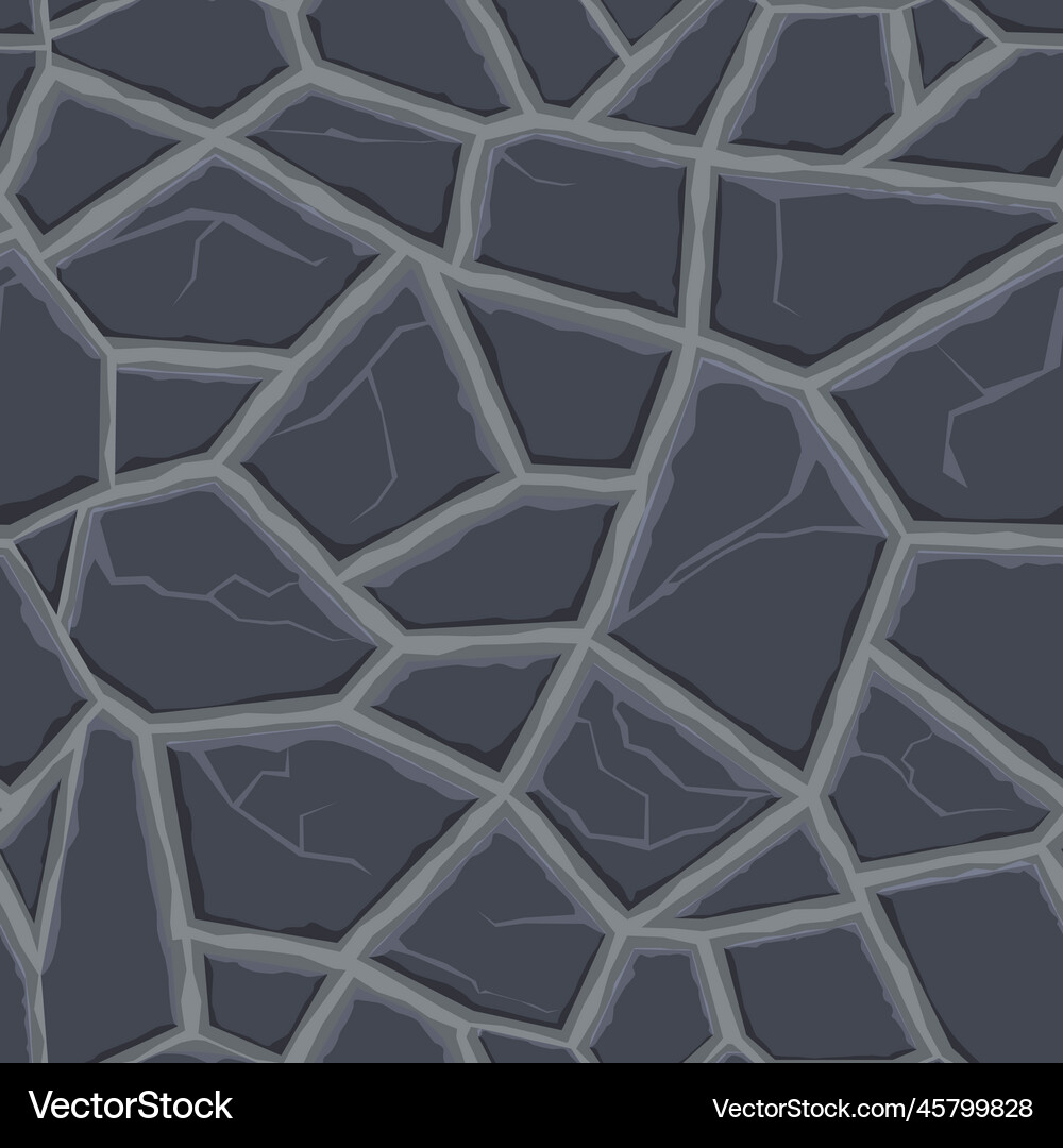 Cartoon game texture rocks dirt and ground Vector Image
