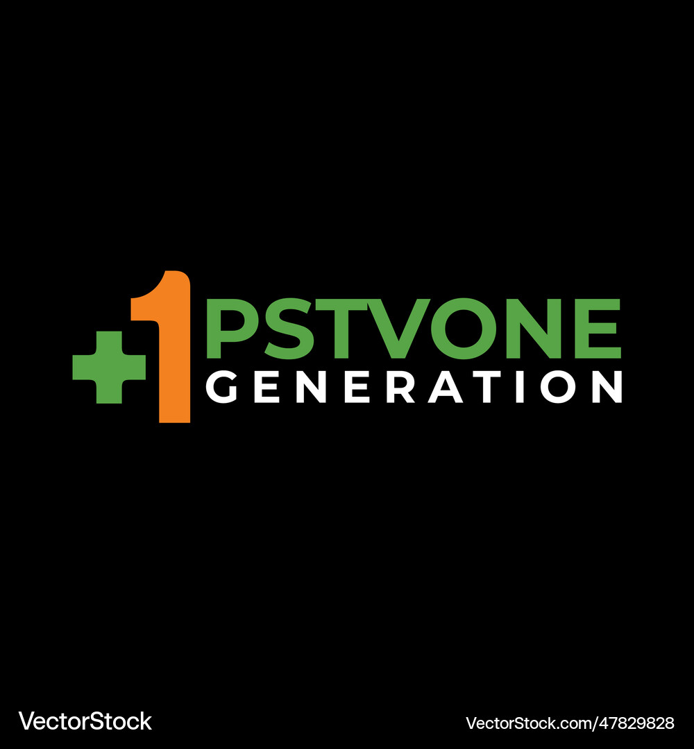 Number one 1 success logo design Royalty Free Vector Image