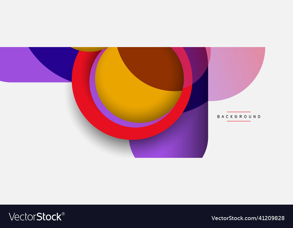 Round Shapes Circles Minimal Geometric Royalty Free Vector