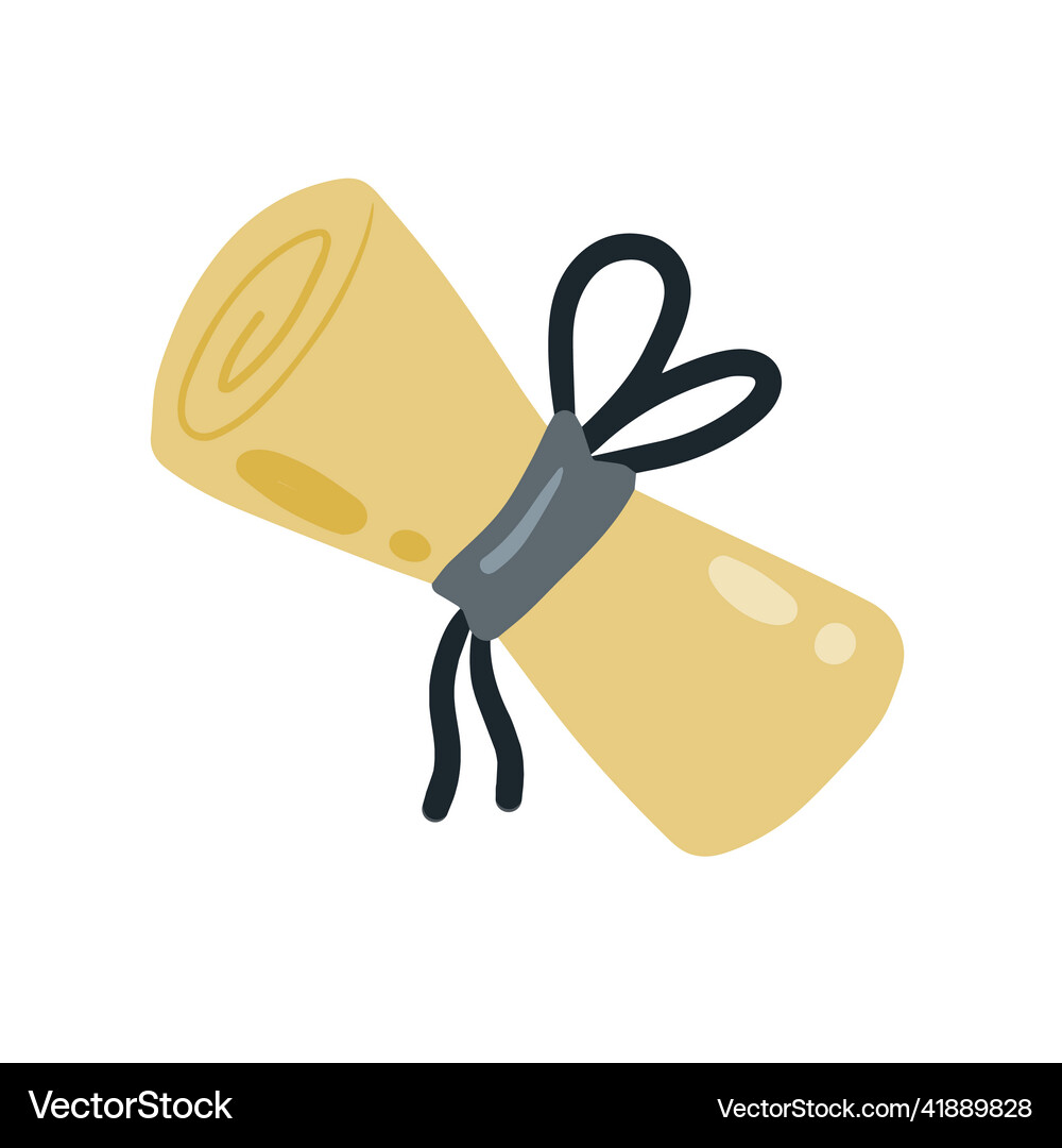 Scroll twisted piece of paper Royalty Free Vector Image