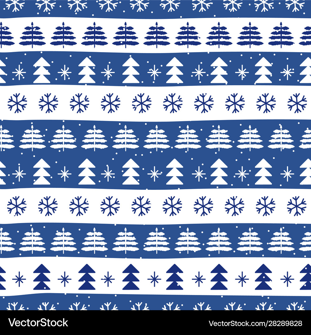 Seamless christmas patterns in national color Vector Image