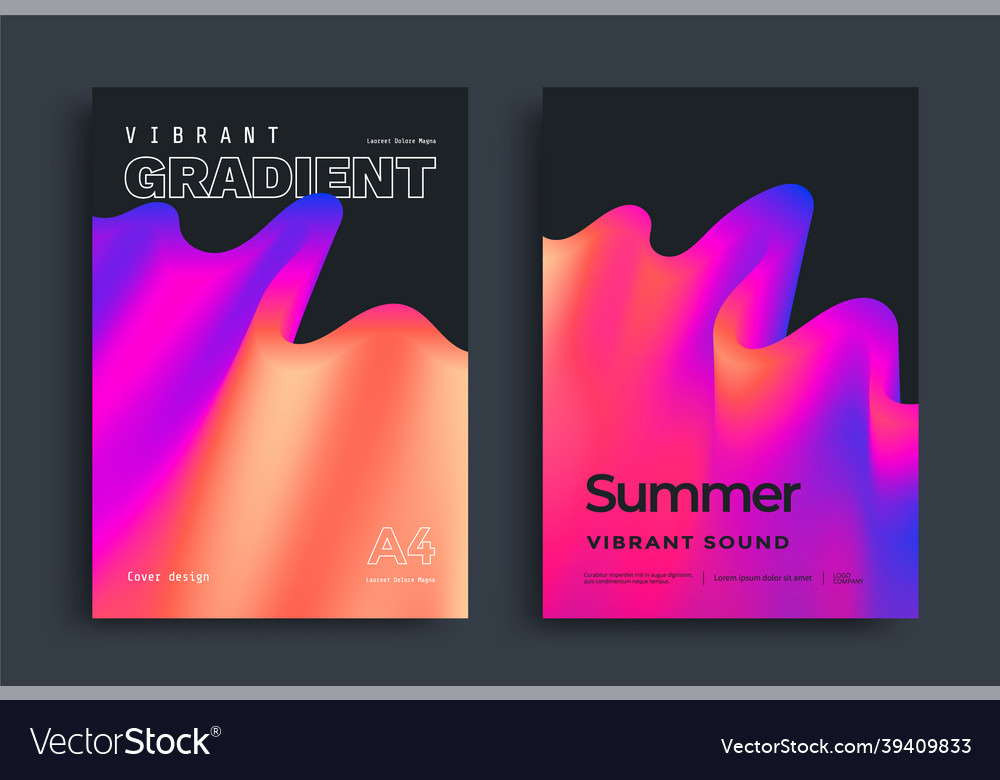 Abstract gradient poster Royalty Free Vector Image