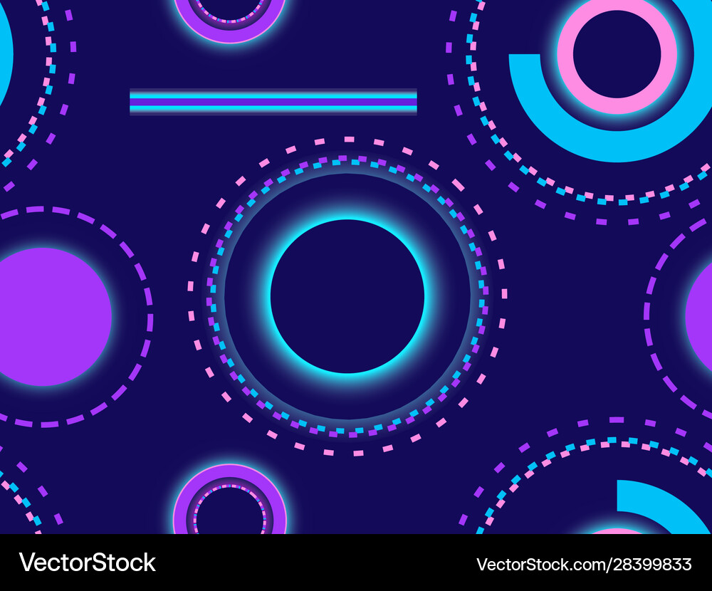 Cyberpunk seamless pattern retro futurism Vector Image