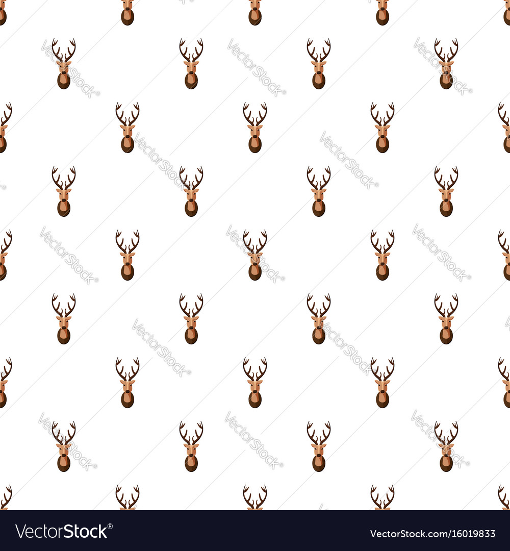 Deer head pattern Royalty Free Vector Image - VectorStock