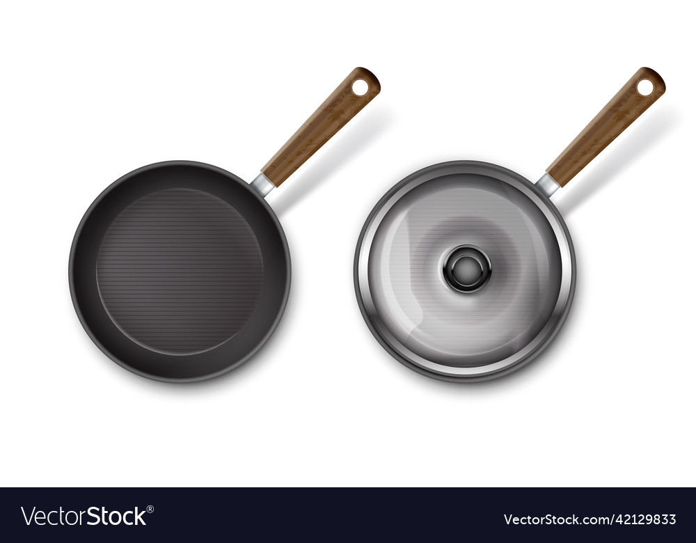 Frying pan Royalty Free Vector Image - VectorStock