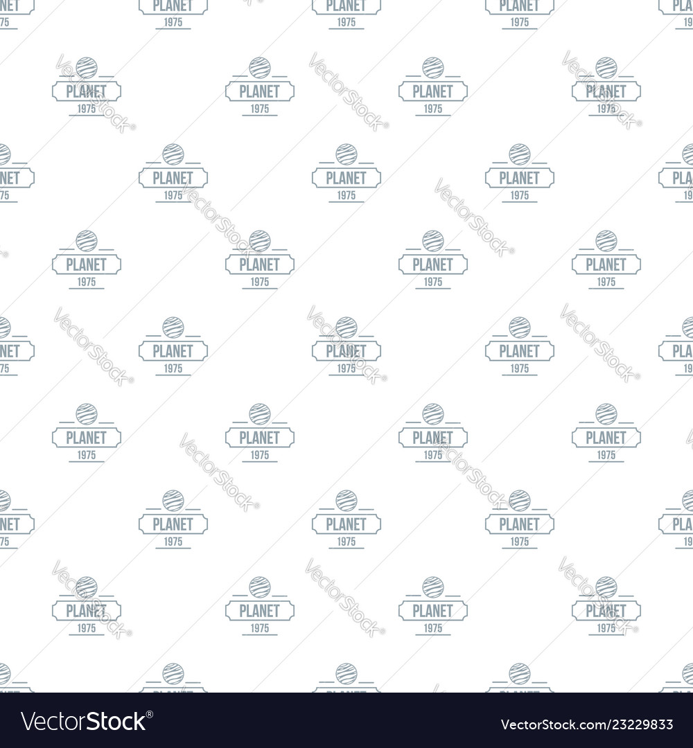 Planet cosmic pattern seamless Royalty Free Vector Image