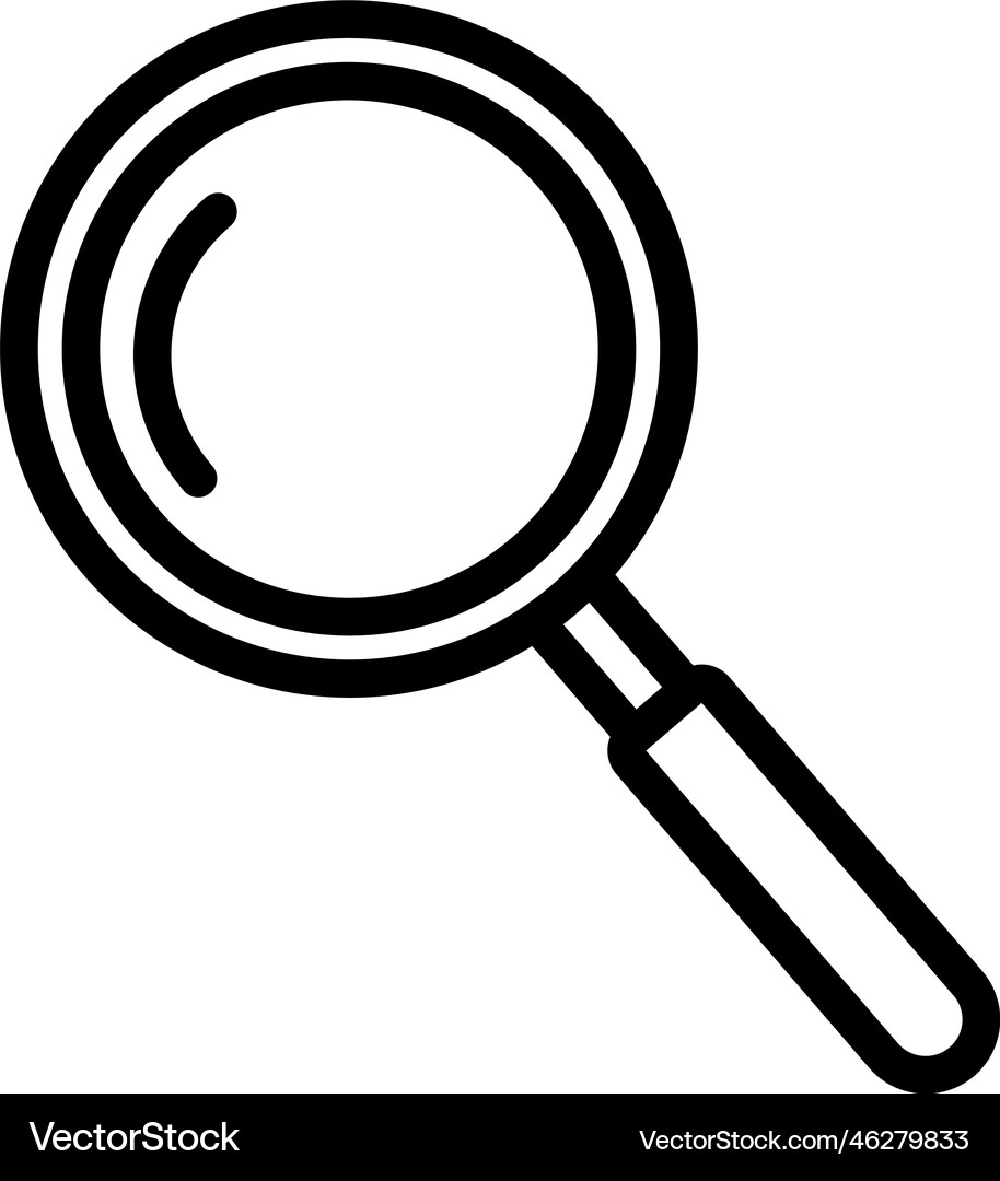 Search magnifier icon magnifying glass Royalty Free Vector