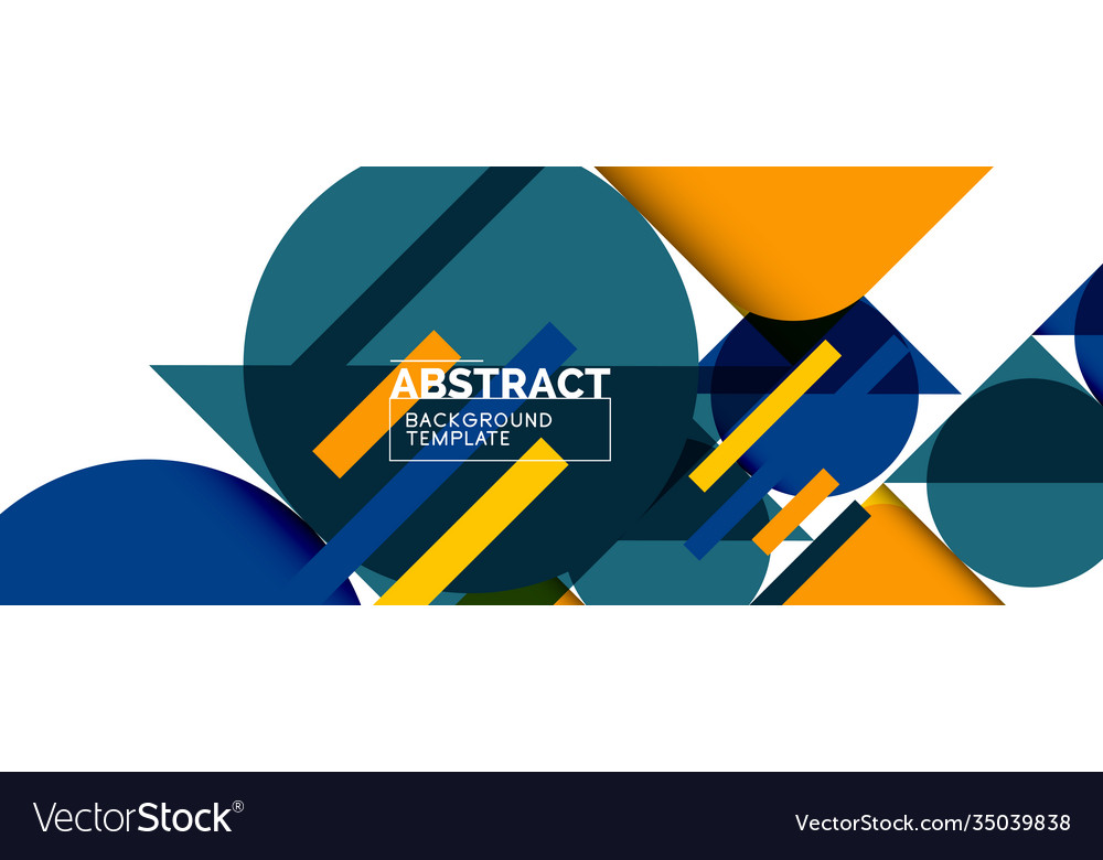 Clean minimal geometric abstract background Vector Image