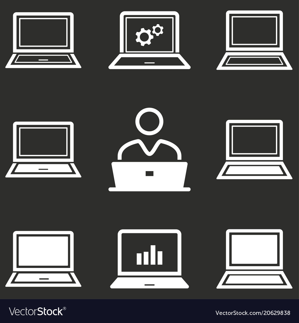 Laptop icon Royalty Free Vector Image - VectorStock