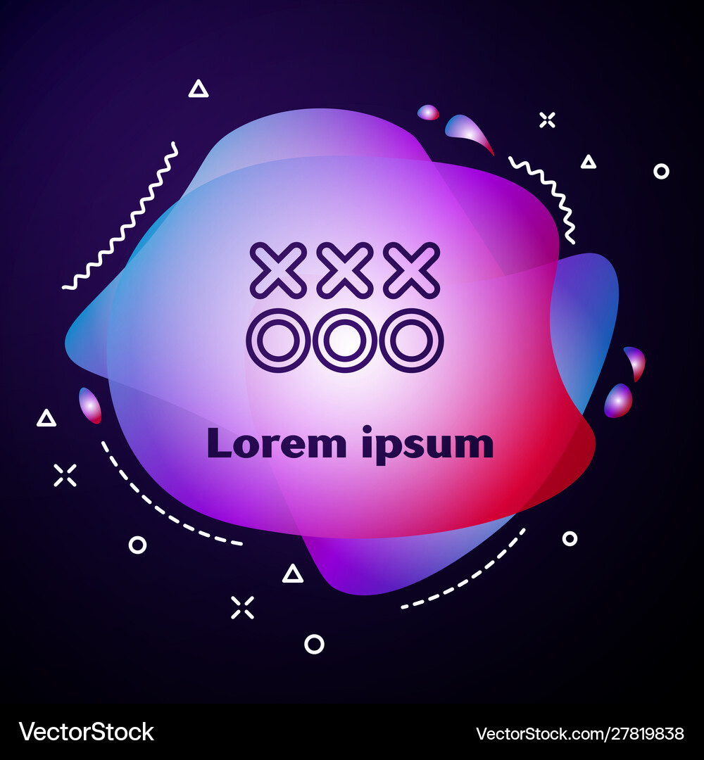 Purple line planning strategy concept icon Vector Image