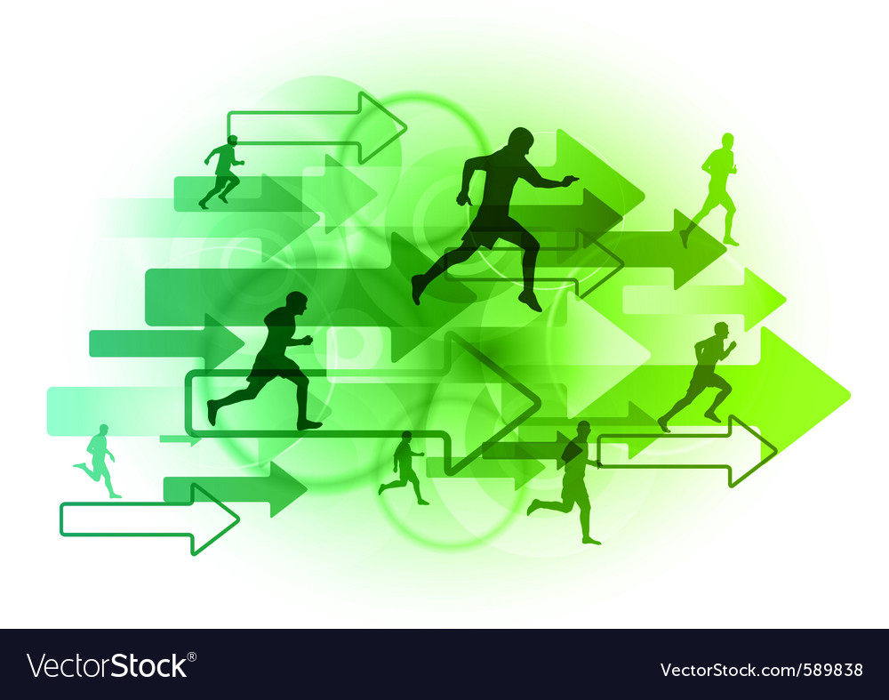 Runners Royalty Free Vector Image - VectorStock