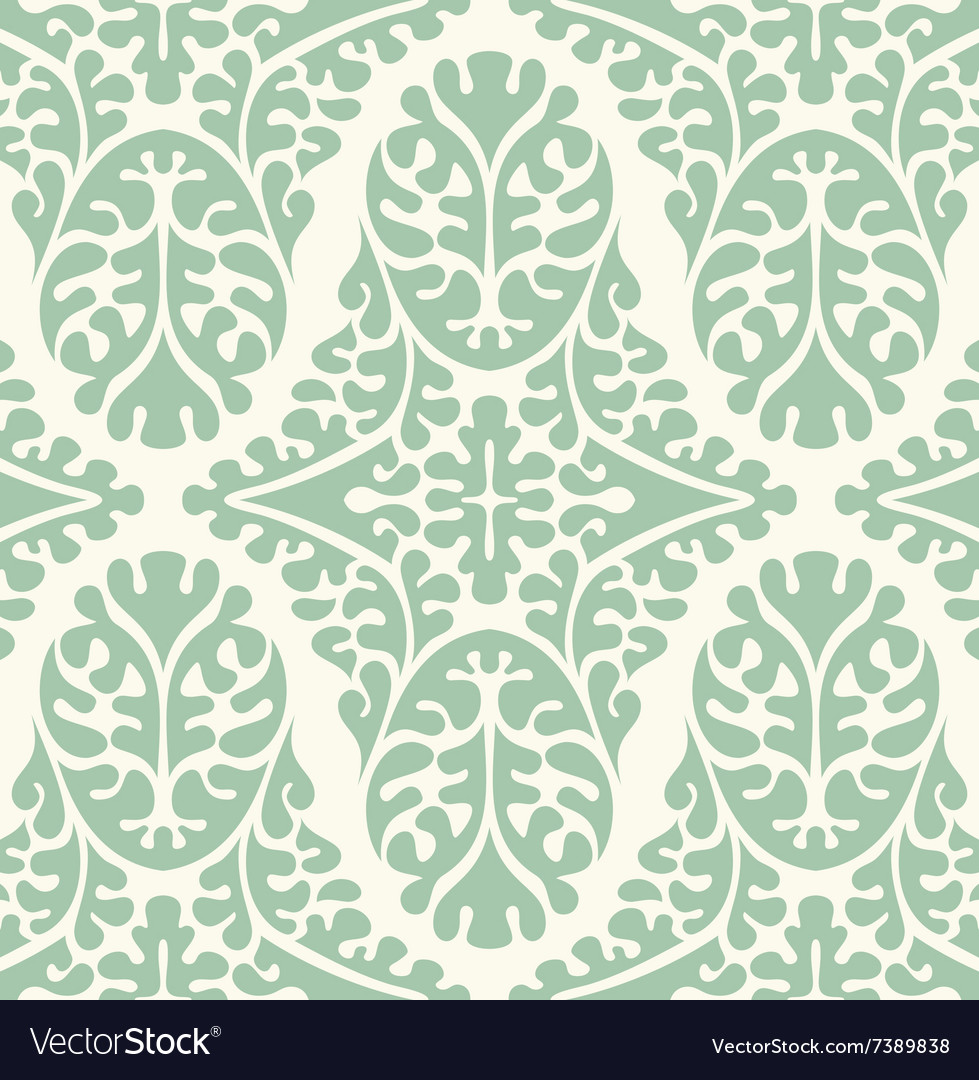 Seamless damask pattern Royalty Free Vector Image