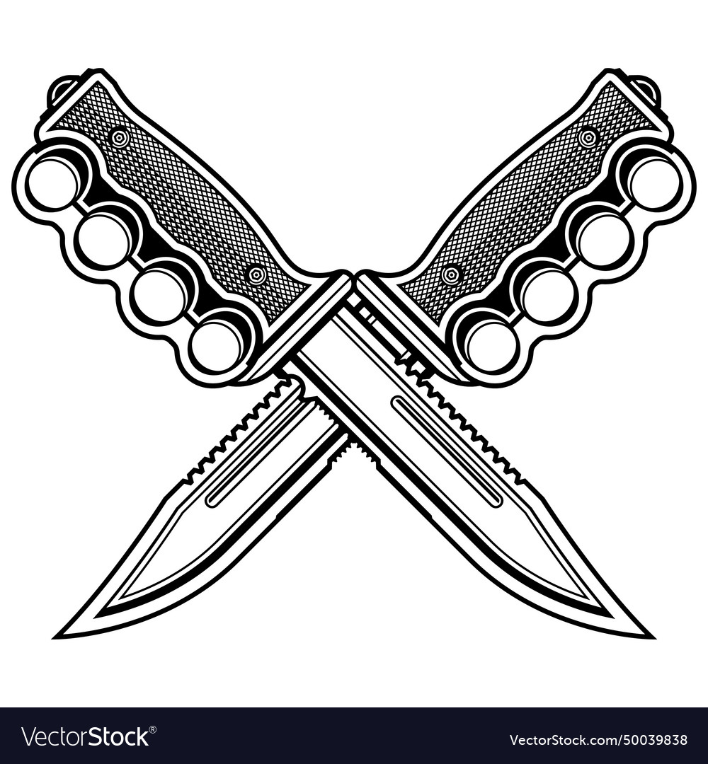Sharp knife logo Royalty Free Vector Image - VectorStock