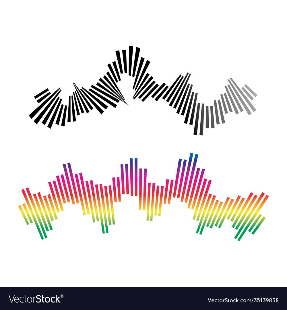 Sound waves Royalty Free Vector Image - VectorStock