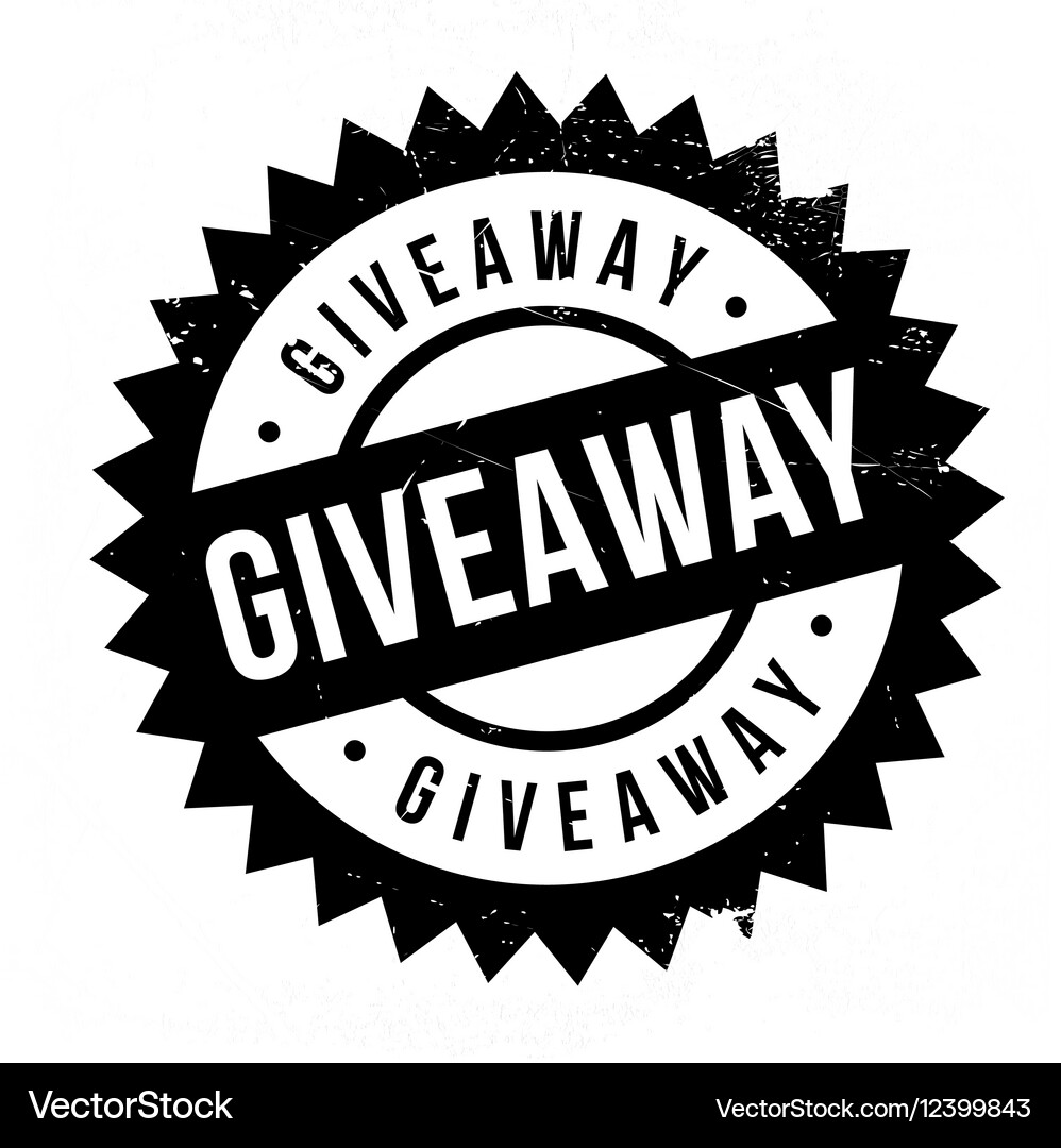 Giveaway stamp rubber grunge Royalty Free Vector Image