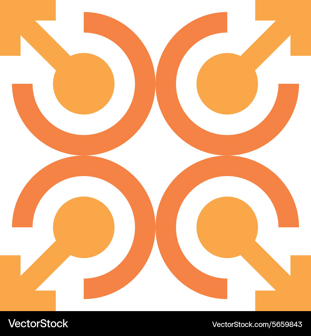 Logo design letter c arrow icon symbol abstract Vector Image