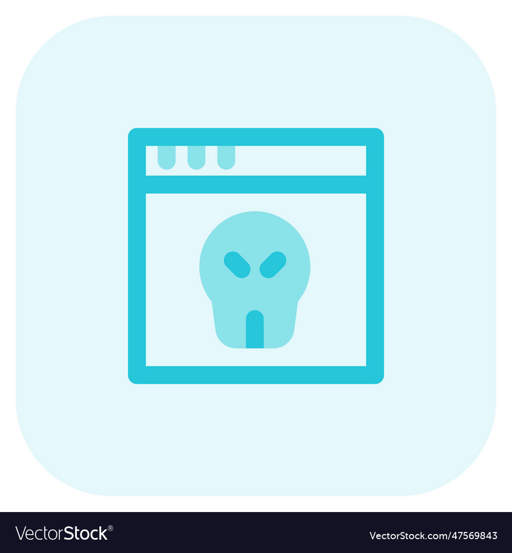 Malware unwanted software for modifies browser Vector Image