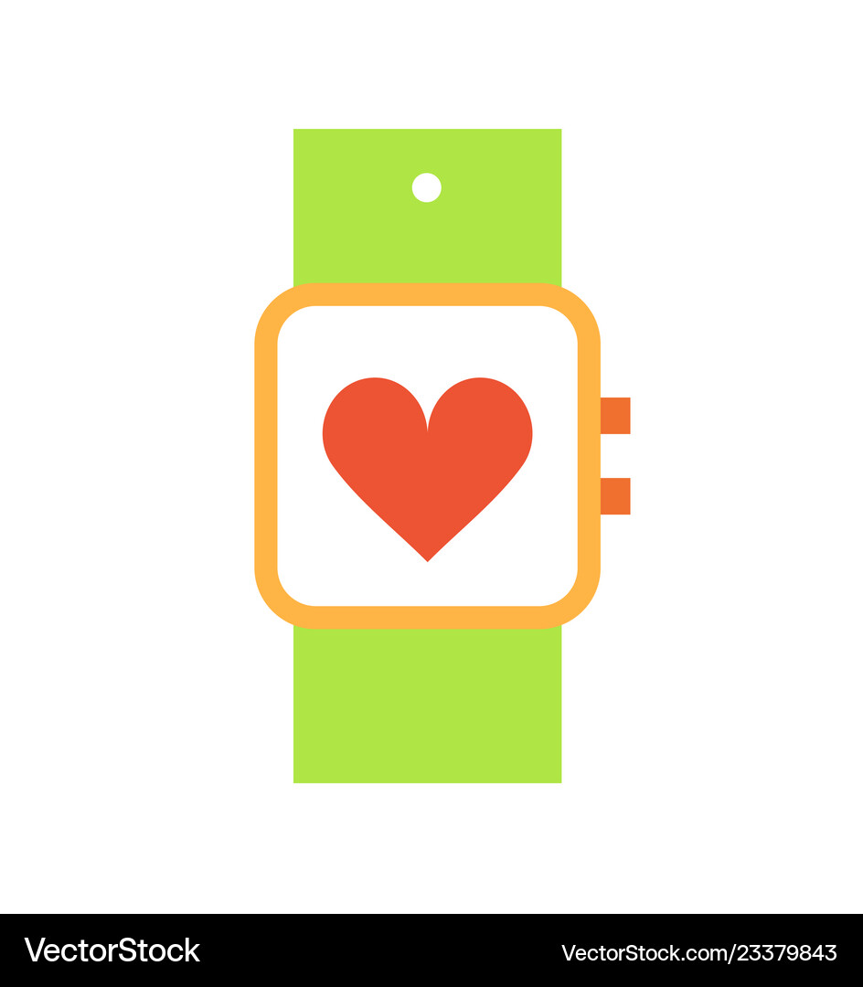 Sport watch with screen icon Royalty Free Vector Image
