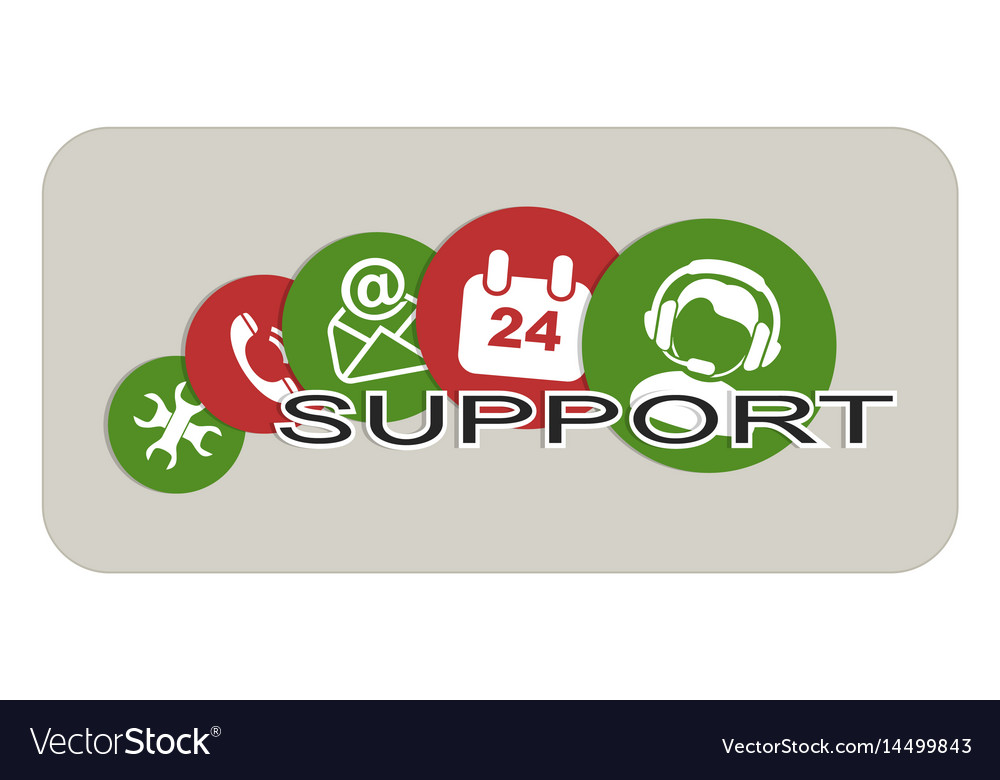 Support Royalty Free Vector Image - VectorStock