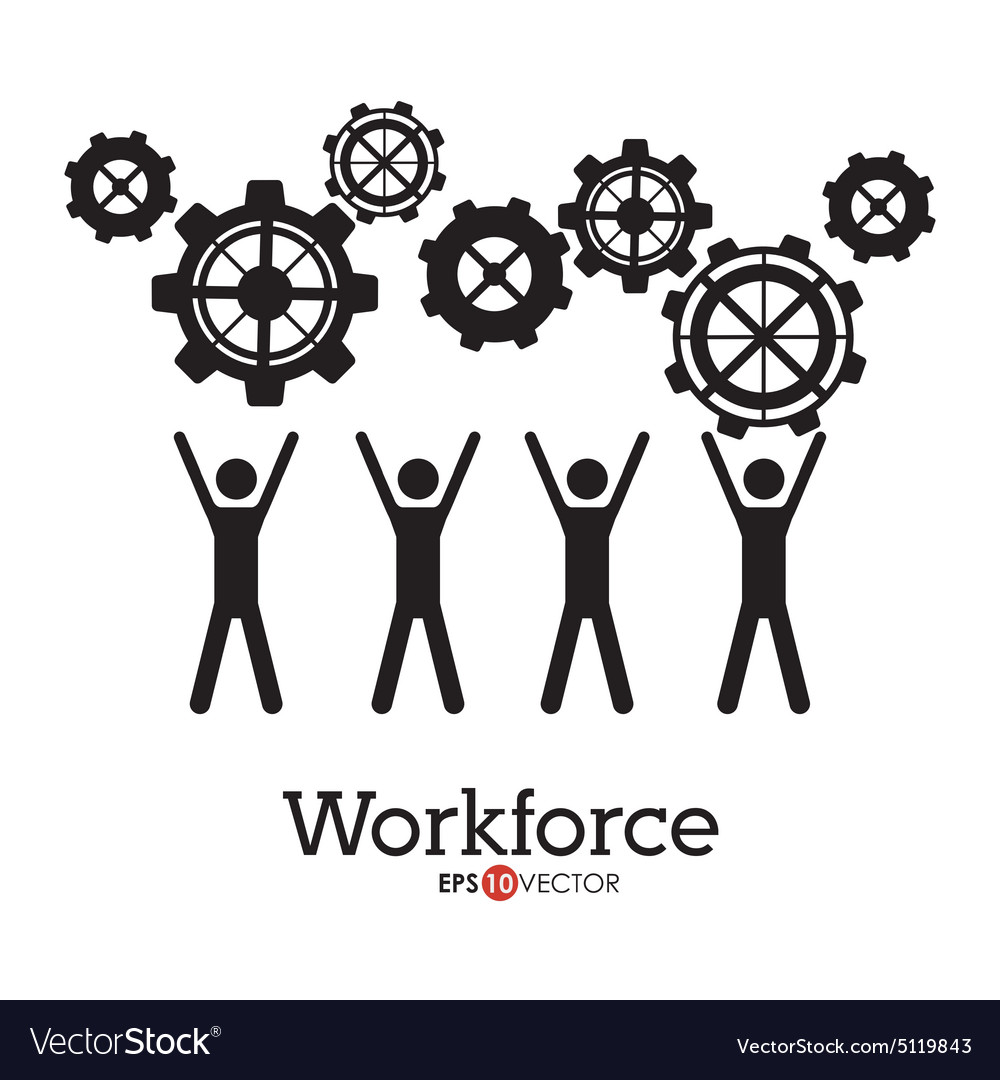 Workforce design Royalty Free Vector Image - VectorStock